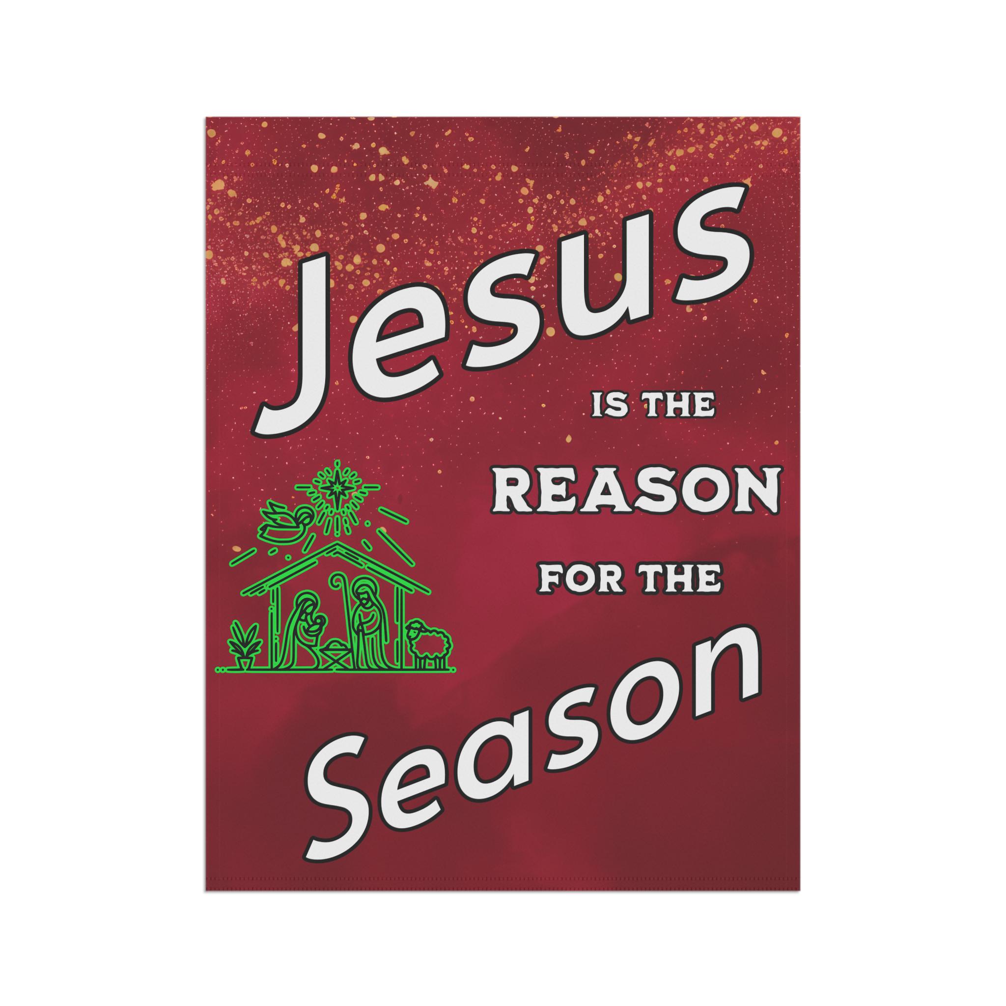 Jesus is the Reason for the Season Garden & House Banner - Etsy