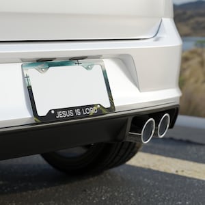 Metal License Plate "jesus is Lord" Inspirational Frame - Car Decor ...