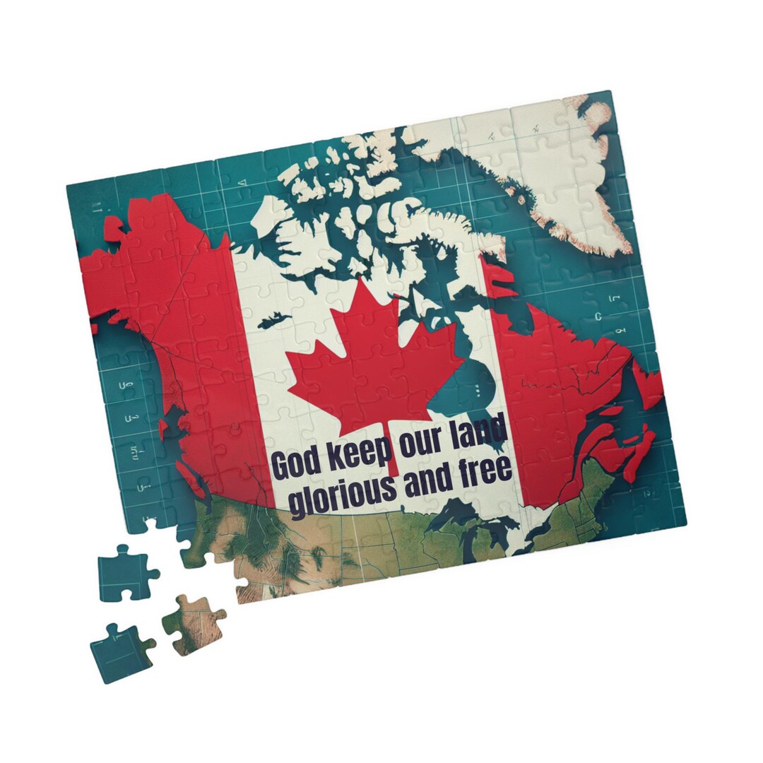 Puzzle With Canadian Flag Design - Perfect for Family Nights, Canada ...