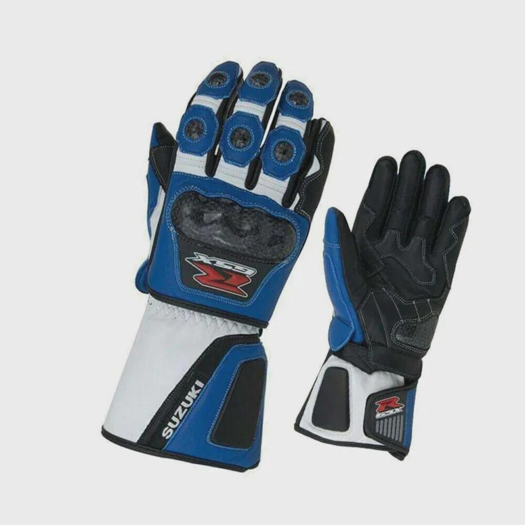 Suzuki Motorcycle Racing Leather Gloves Motogp Racing Gants for Men's ...