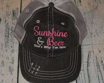 Distressed hat | Etsy