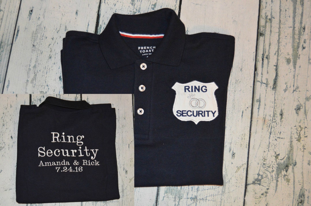 Ring Security Polo Custom Embroidered Shirt for the Ring Bearer Wedding ...
