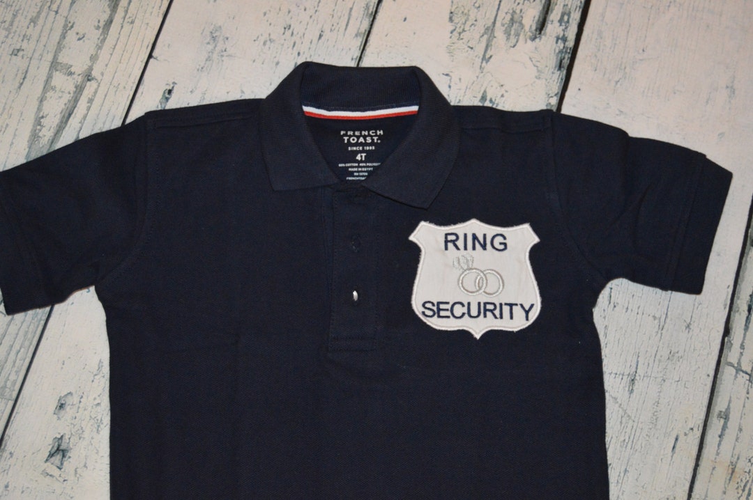 Ring Security Polo Custom Embroidered Shirt for the Ring Bearer Wedding ...