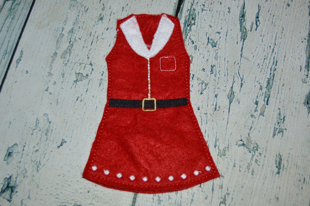Elf Girl Clothes, 12 Doll Clothes, Elf Mrs. Clause Dress, Elf Clothes ...