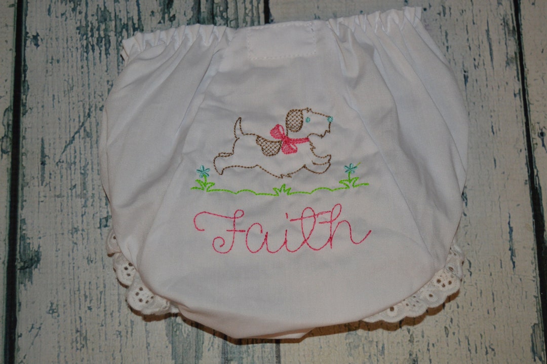 Personalized Dog Running Bloomers Puppy Diaper Cover Monogrammed ...