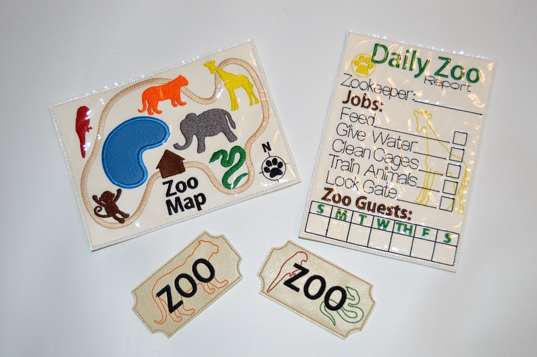 Pretend Play Zookeeper Small Set, Zoo Pretend Play Toy - Etsy