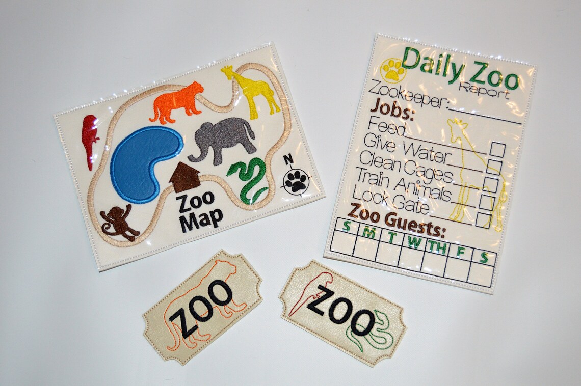 Pretend Play Zookeeper Small Set Zoo Pretend Play Toy - Etsy