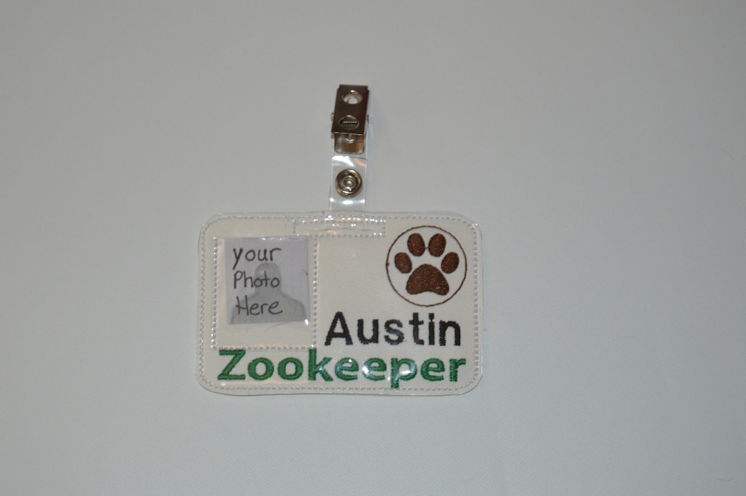 Pretend Play Zookeeper Badge Personalized Option Imaginary Preschool ...