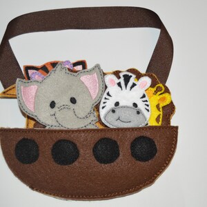 Noah's Ark Finger Puppet Set With Ark Bag Pretend Play Toys Imaginative ...