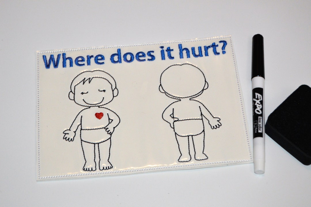Pretend Play Doctor Where Does It Hurt? Writable Reusable Form, Doctor ...