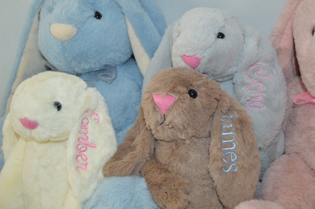 Personalized Easter Bunny Plush, Easter Basket Filler Gift QUICK SHIP 1 ...