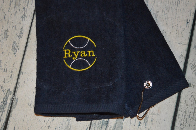 Personalized Tennis Towel Custom Embroidered - Etsy