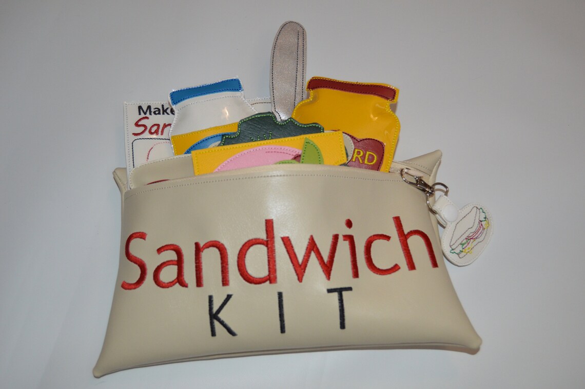 Pretend Play Food Sandwich Making Kit Vinyl Pretend Play - Etsy