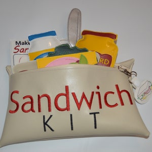Pretend Play Food Sandwich Making Kit, Vinyl Pretend Play Kitchen Food ...