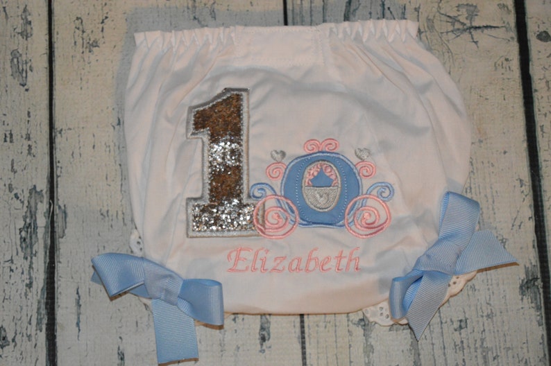 Personalized Princess 1st Birthday Monogram Baby Bloomers, Monogrammed ...
