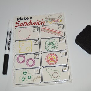 Pretend Play Food Sandwich Making Kit, Vinyl Pretend Play Kitchen Food ...