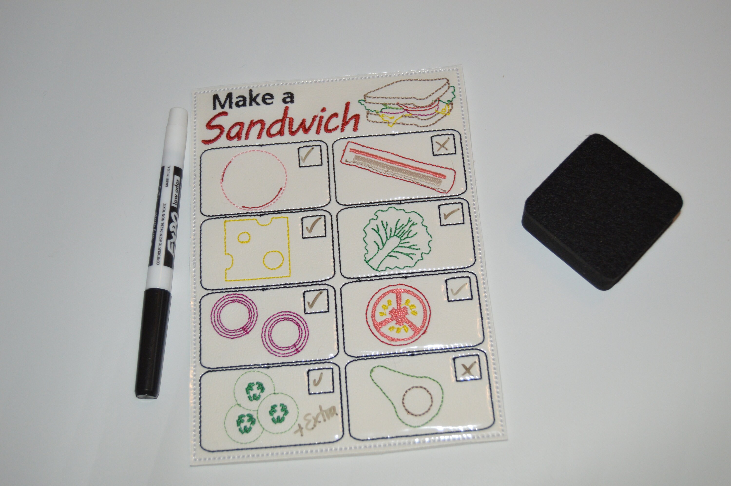 Pretend Play Food Sandwich Making Kit Vinyl Pretend Play - Etsy