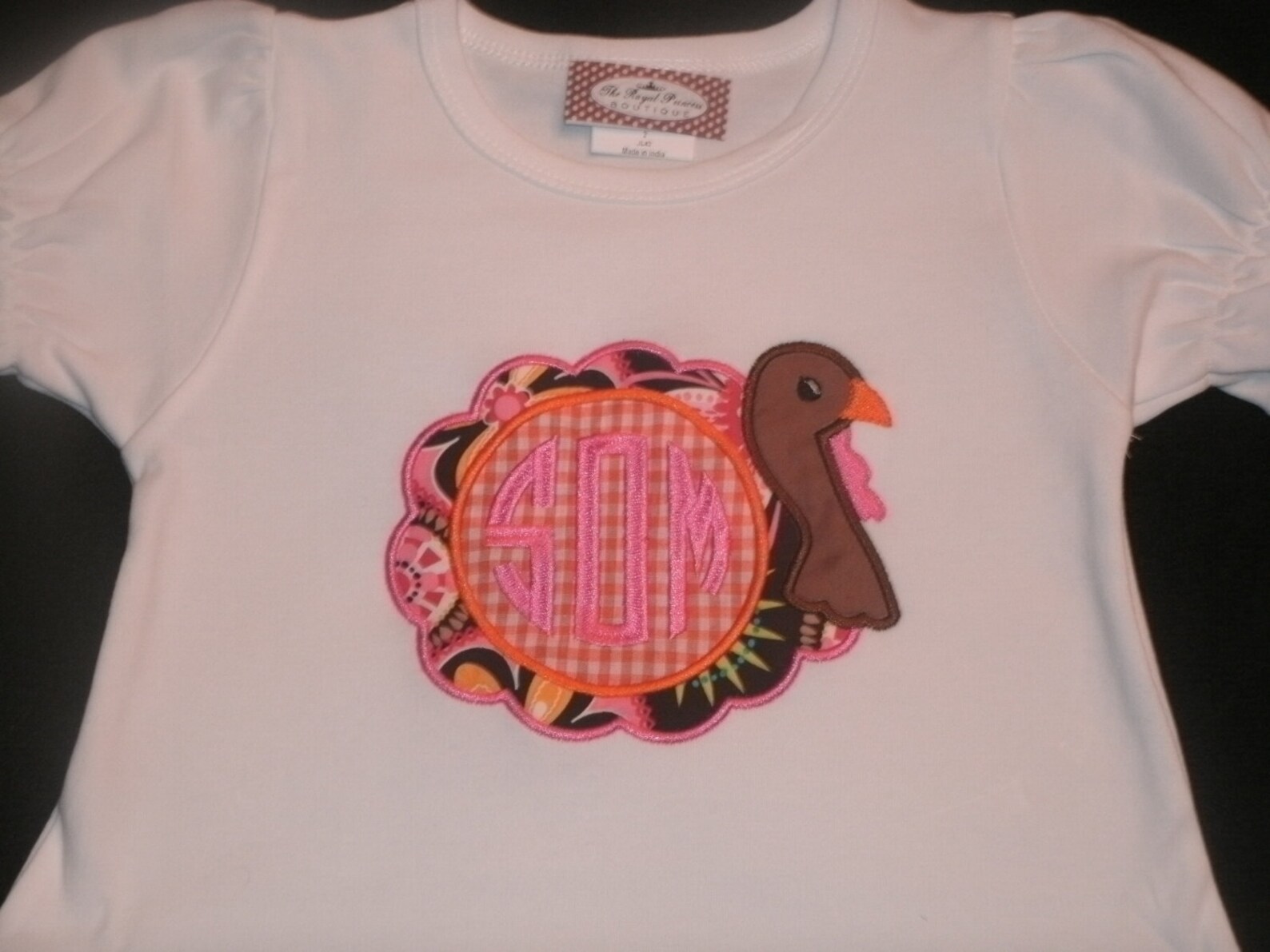 Thanksgiving Turkey Personalized Shirt Monogrammed Ruffle - Etsy