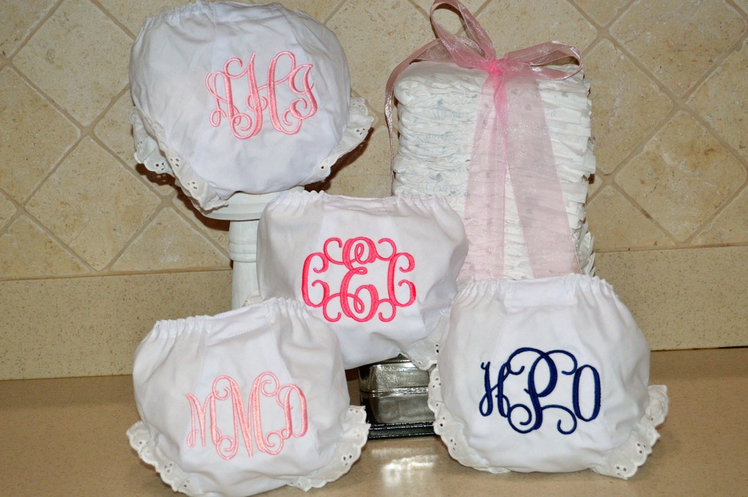 Heirloom Baby Girl Diaper Cover With Monogram Newborn up to 6 Yr ...