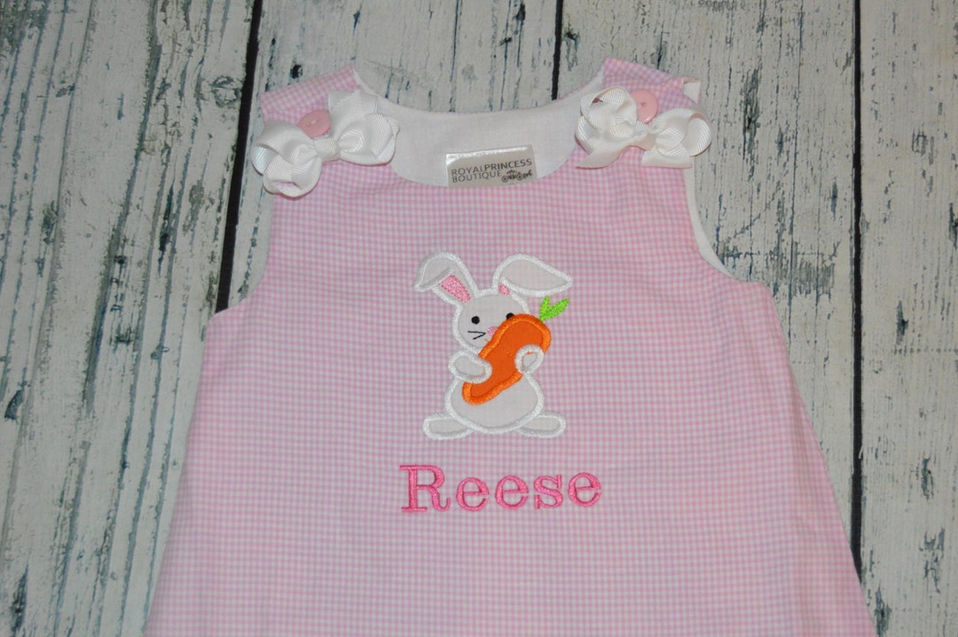 Personalized Easter Bunny Aline Dress Easter Jumper - Etsy