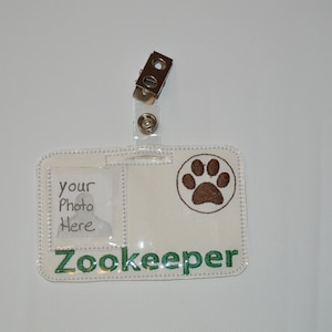 Pretend Play Zookeeper Badge Personalized Option Imaginary Preschool ...