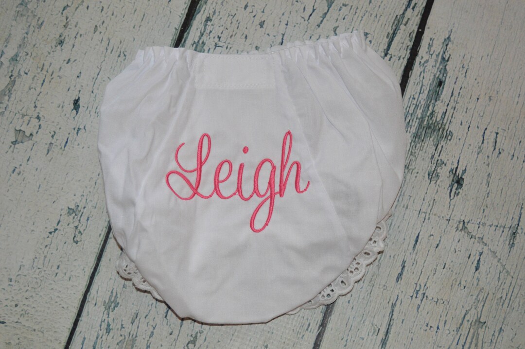 Baby Bloomers, Girls Diaper Cover With First Name Monogrammed - Etsy