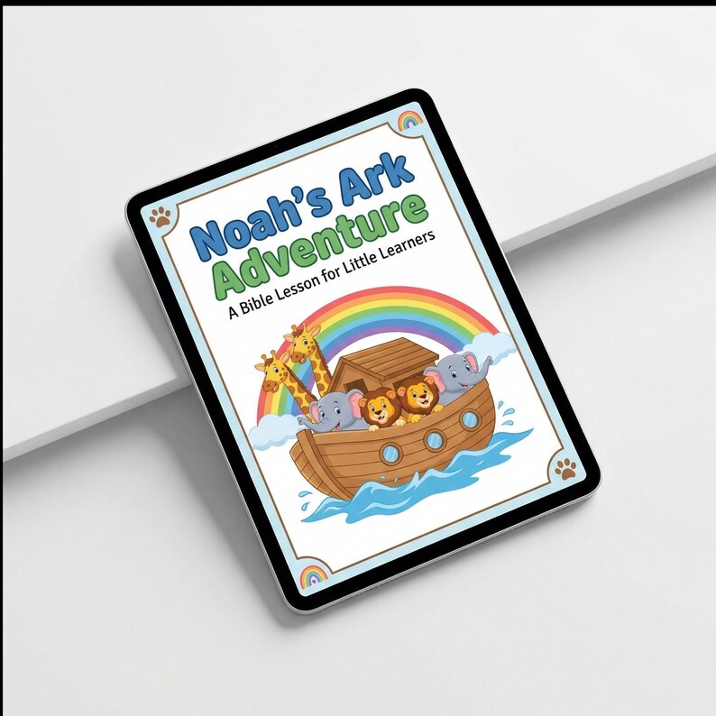 Noah's Ark Lesson Plan | Preschool Sunday School Activities (PDF) - Etsy
