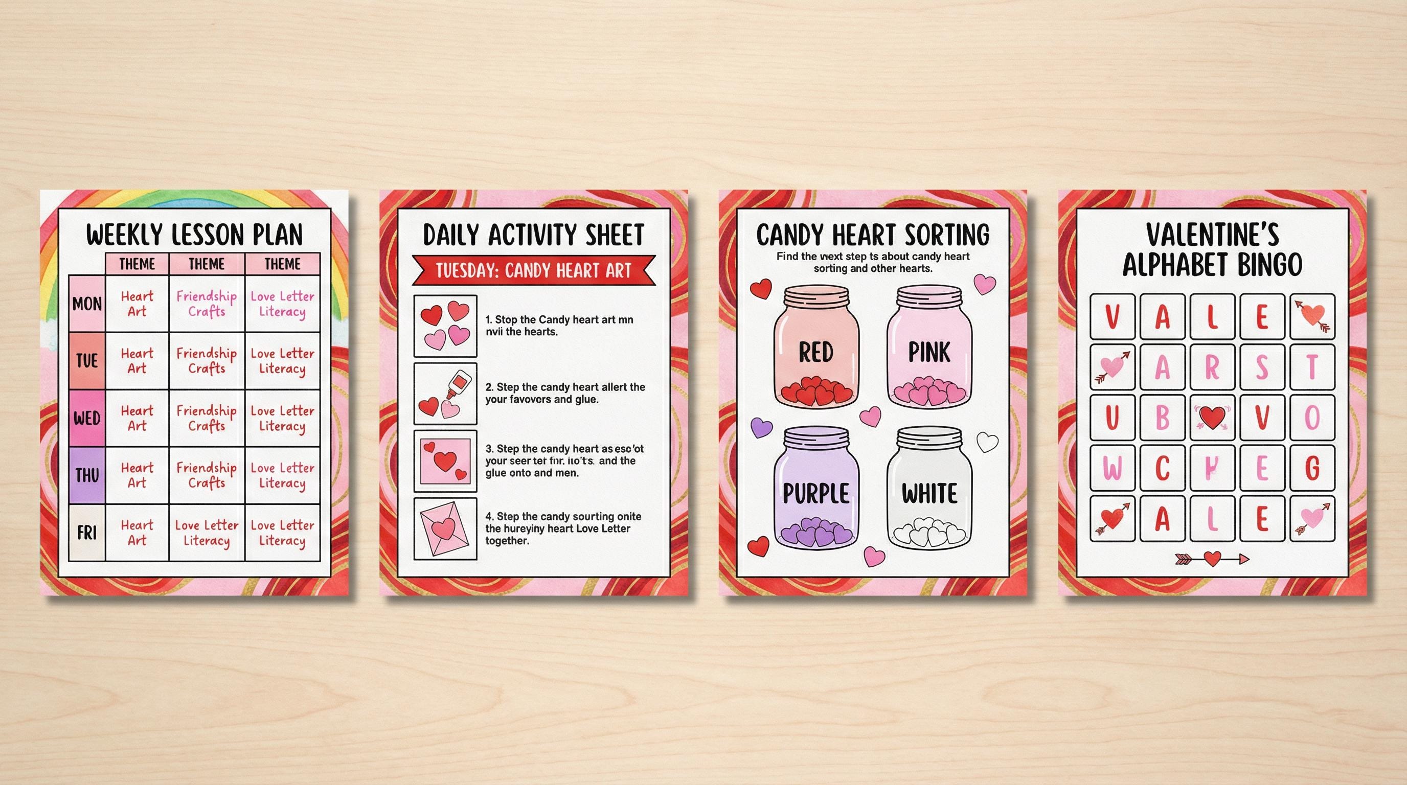 5 Valentines Lesson Plans Bundle - Etsy