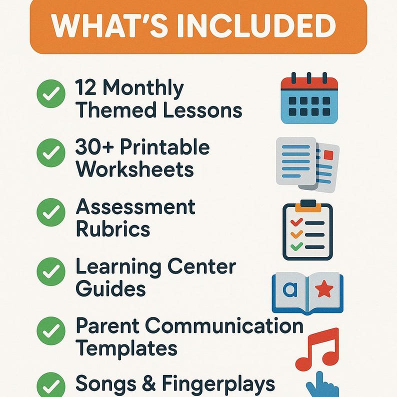 Preschool Curriculum: 12 Monthly Creative Lesson Plans (digital) - Etsy