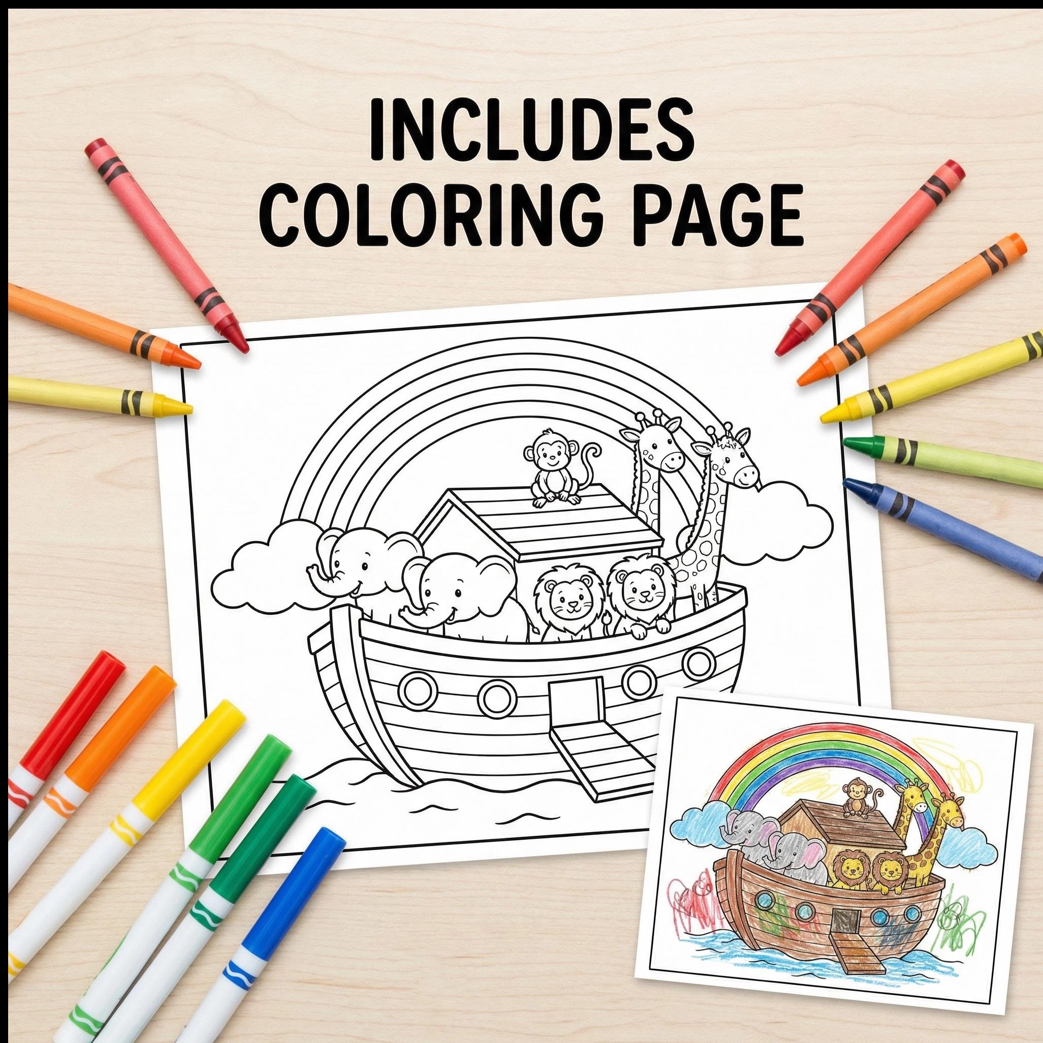 Noah's Ark Lesson Plan | Preschool Sunday School Activities (PDF) - Etsy