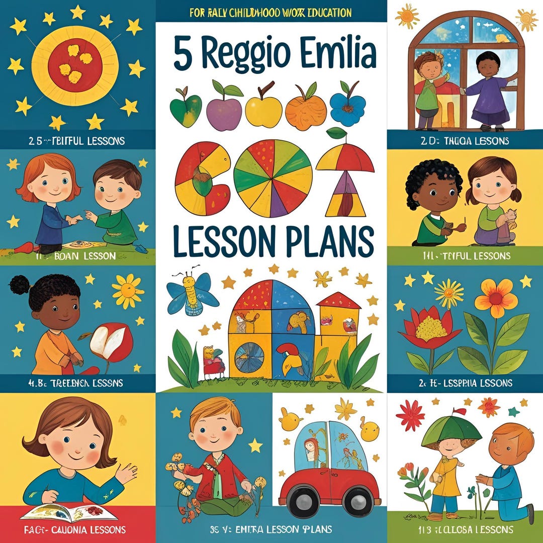 LESSON PLANS Reggio Emilia Digital Download: 5 Preschool Learning ...