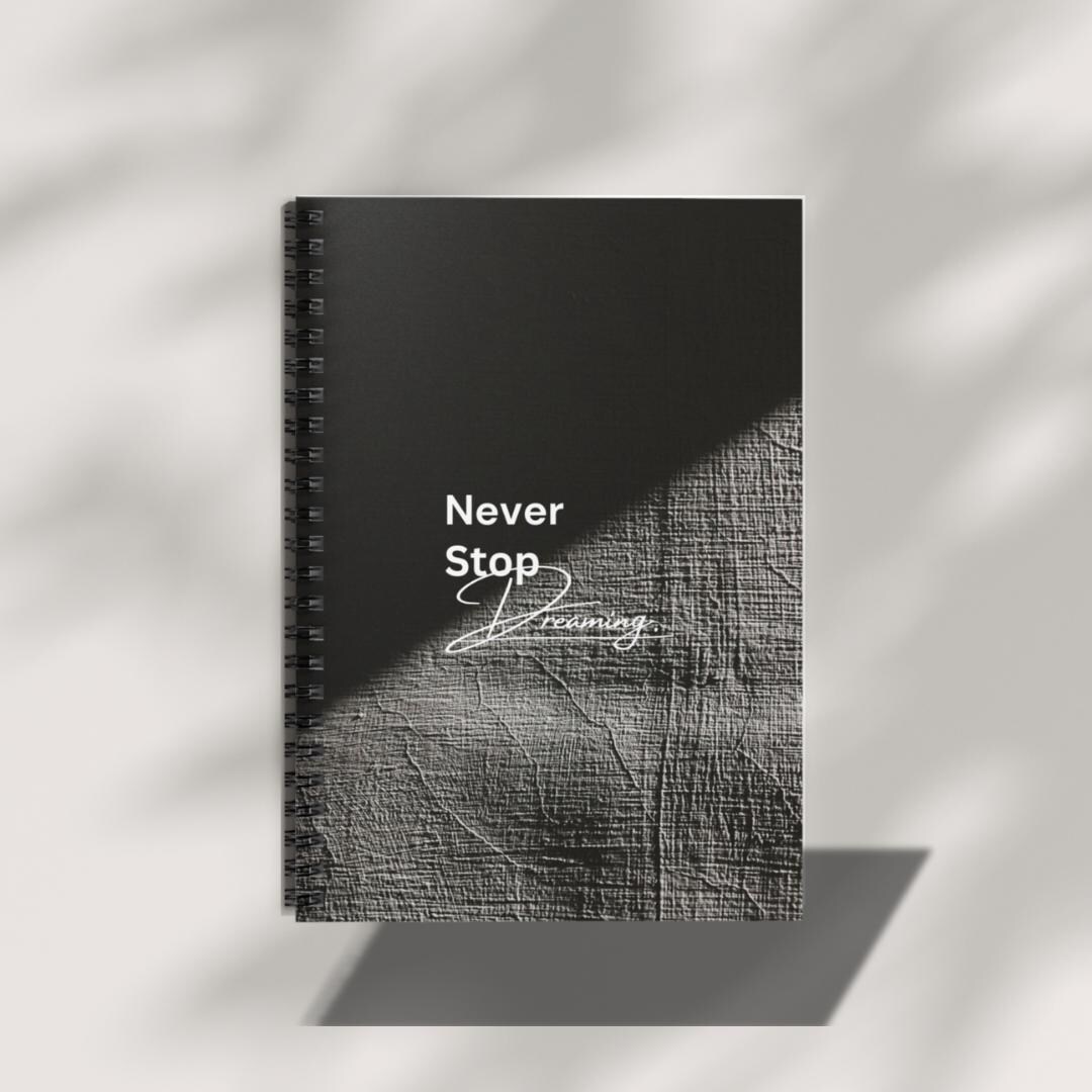Motivational Spiral Notebook - Never Stop Dreaming, Inspirational ...