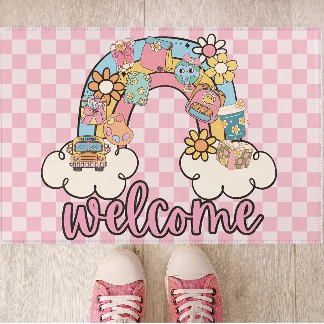 Groovy Classroom Welcome Mat | Classroom Rug | First Day of School ...