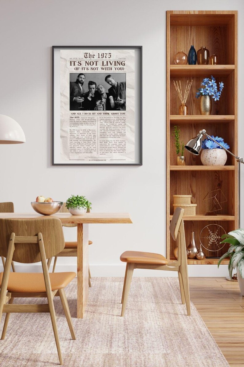 Retro Newspaper Print, the 1975 Poster Art, Wall Decor, Room Decor - Etsy