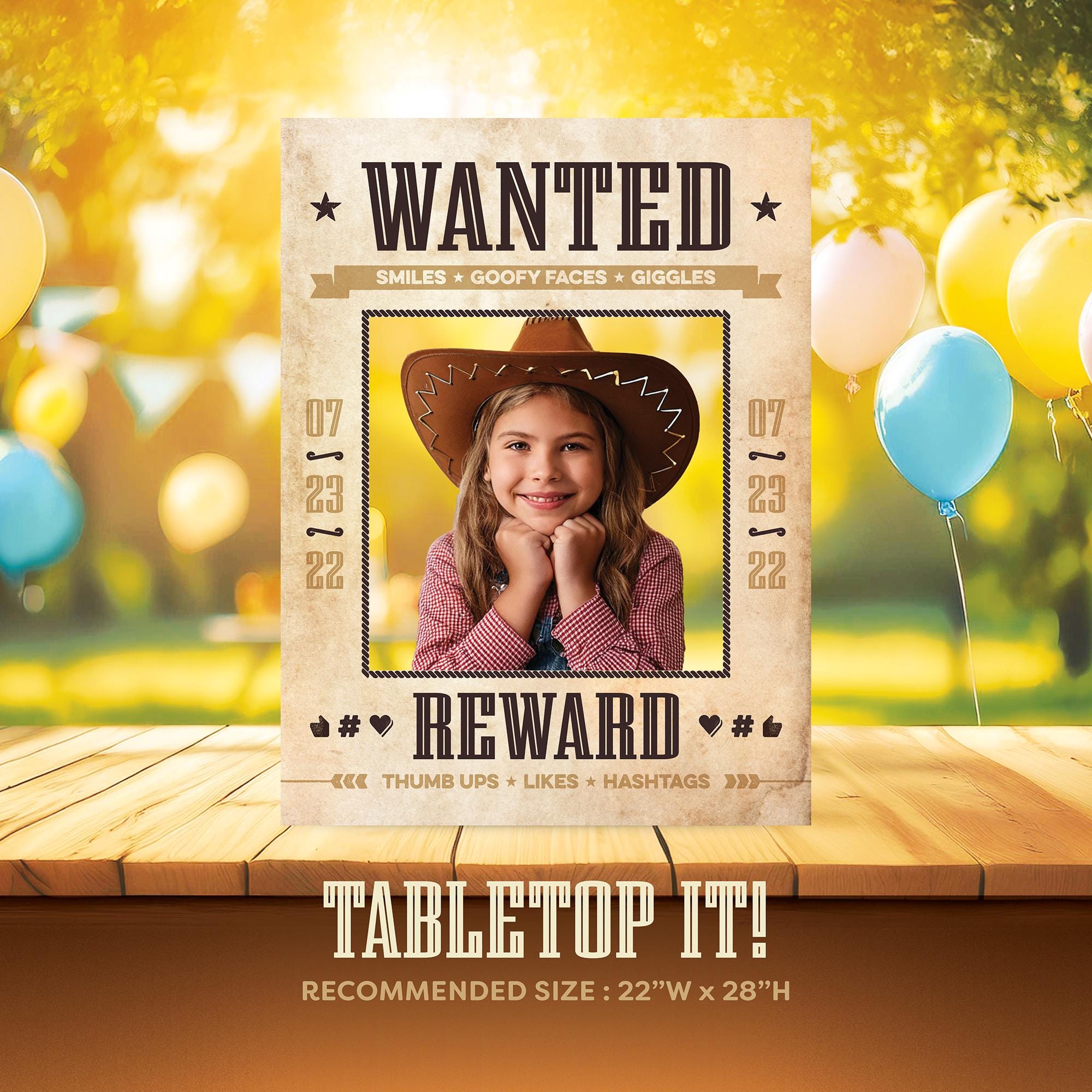 Wanted Poster Photo Stand-in - Etsy