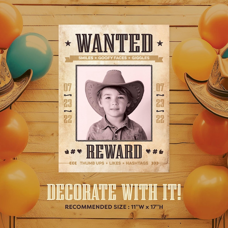 Wanted Poster Photo Stand-in - Etsy