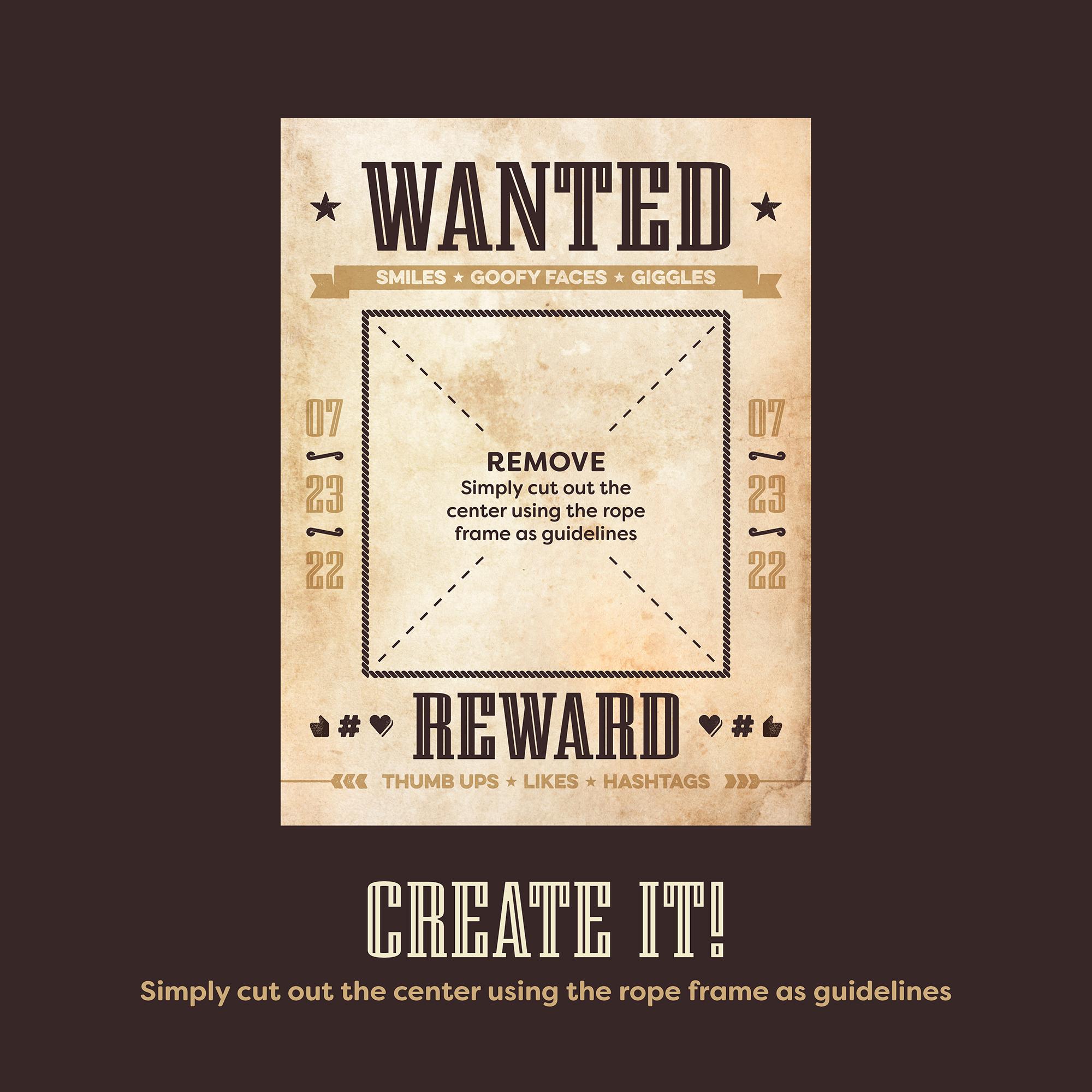 Wanted Poster Photo Stand-in - Etsy