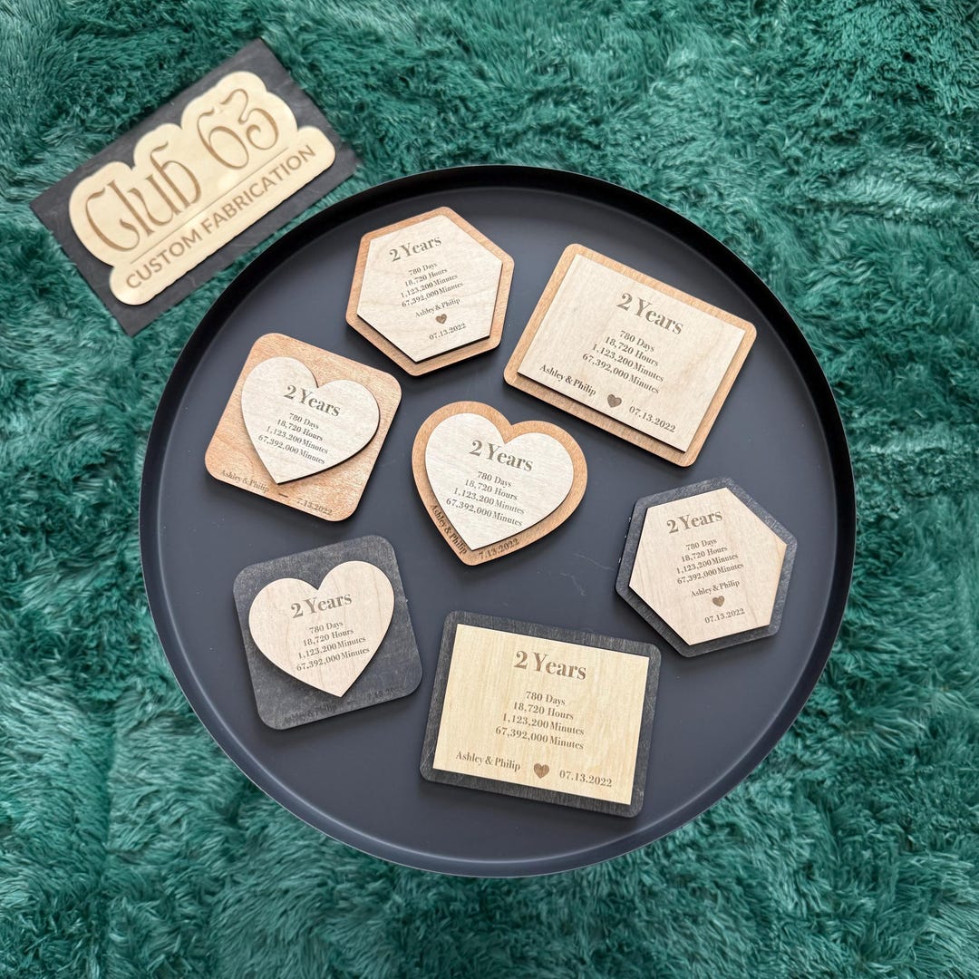 Personalized Couples Milestone Magnet Unique Gift for Anniversaries ...
