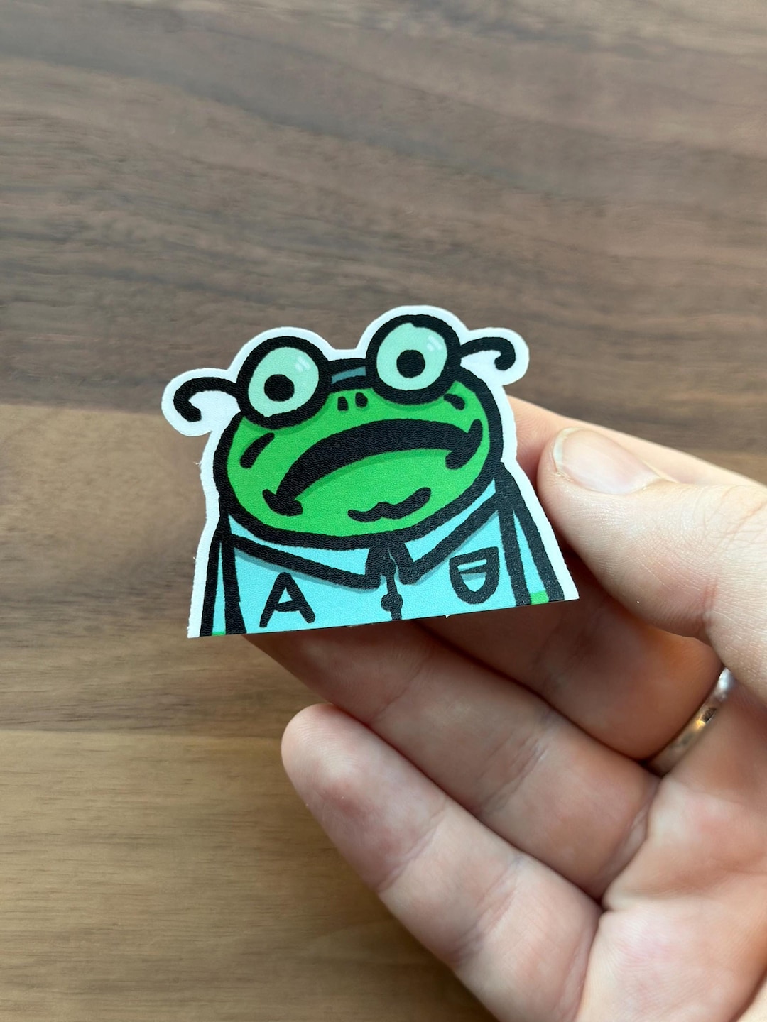 Arthur the Frog | Weatherproof Sticker - Etsy