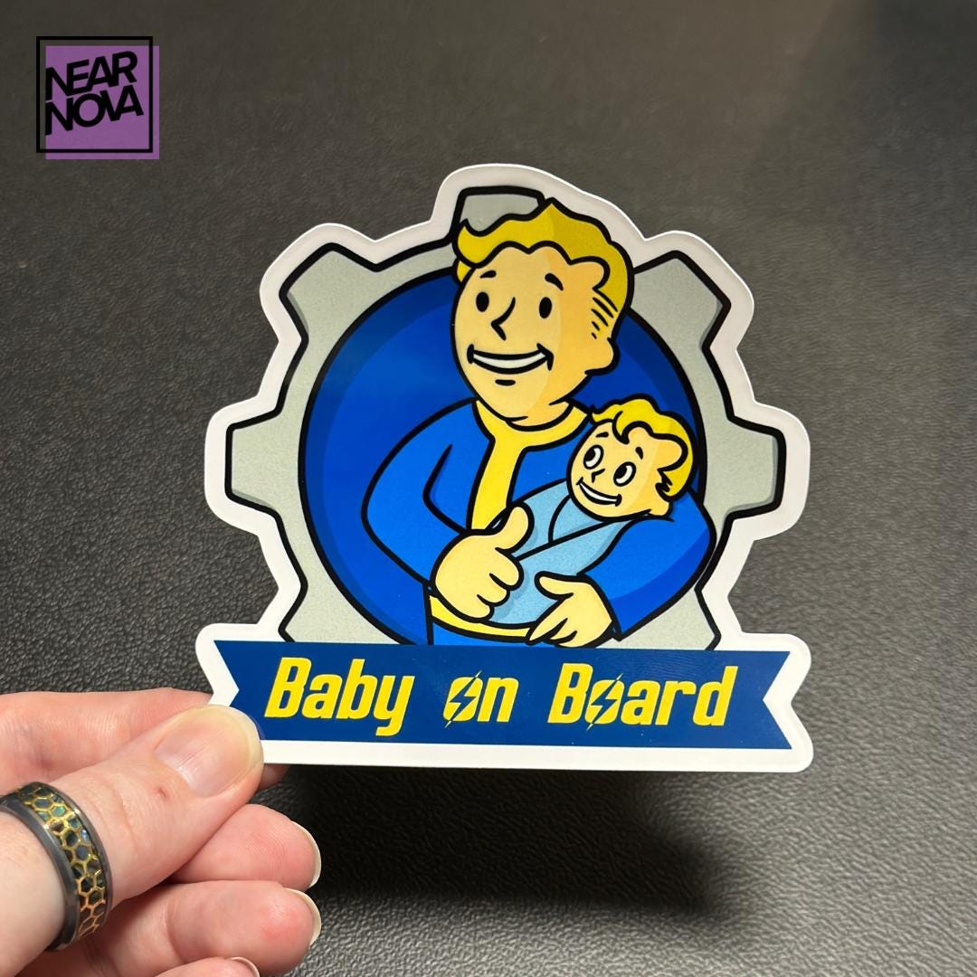 Fallout Baby on Board Sticker, New Mom Gift - Etsy