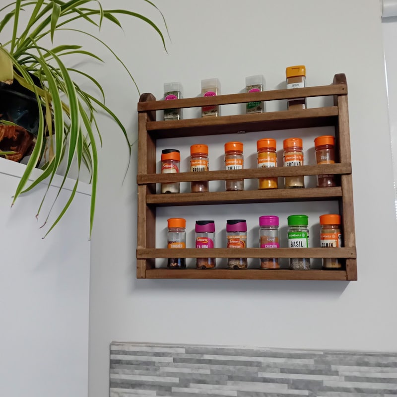 Wall Mount Spice Rack - Etsy