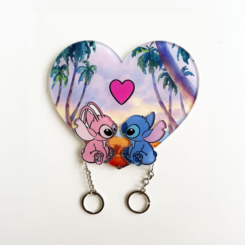 Lilo and Stitch Keychain - Etsy
