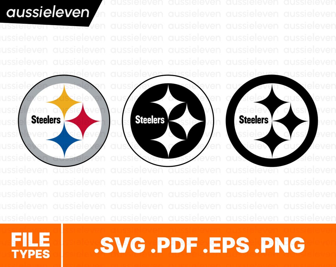 Steelers Logos Svg Pdf Eps Png, All Versions, Football Logo Clipart ...