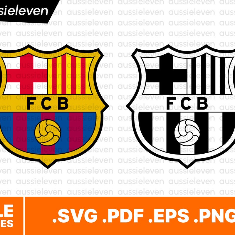 Logo Soccer Barcelona - Etsy