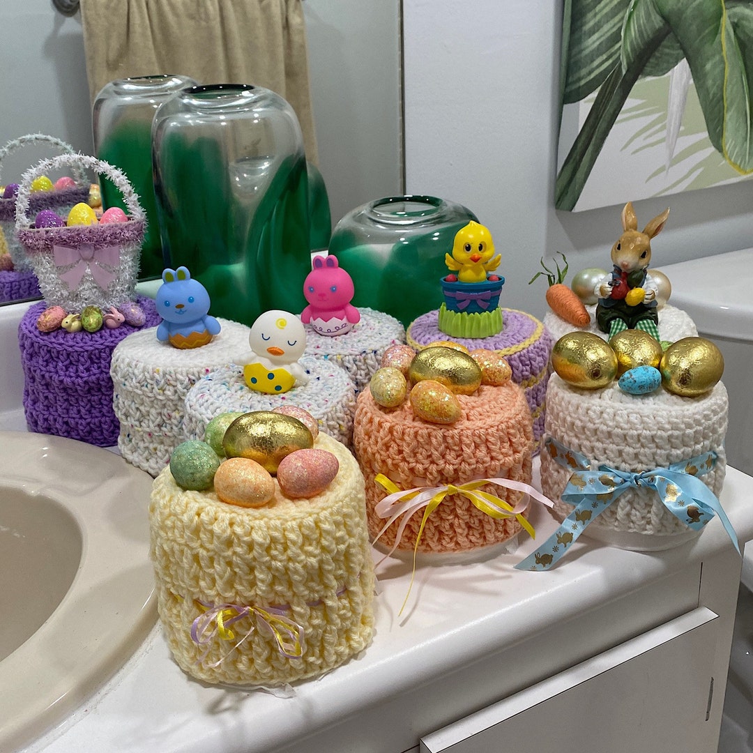 Easter Toilet Paper Roll Cover, Easter Peeps Toilet Paper Cozy, Easter ...