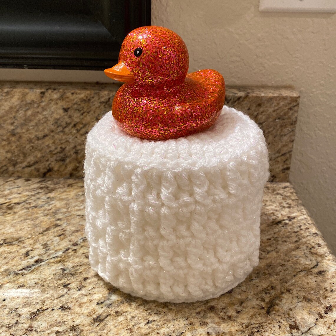 Glitter Rubber Duck Toilet Paper Roll Cover Rubber Duck | Etsy