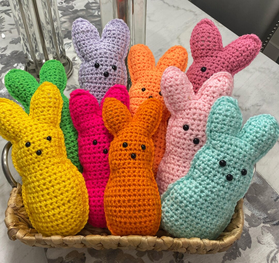 Easter Peep, Crochet Easter Peep, Plush Peep, Easter Basket Filler ...