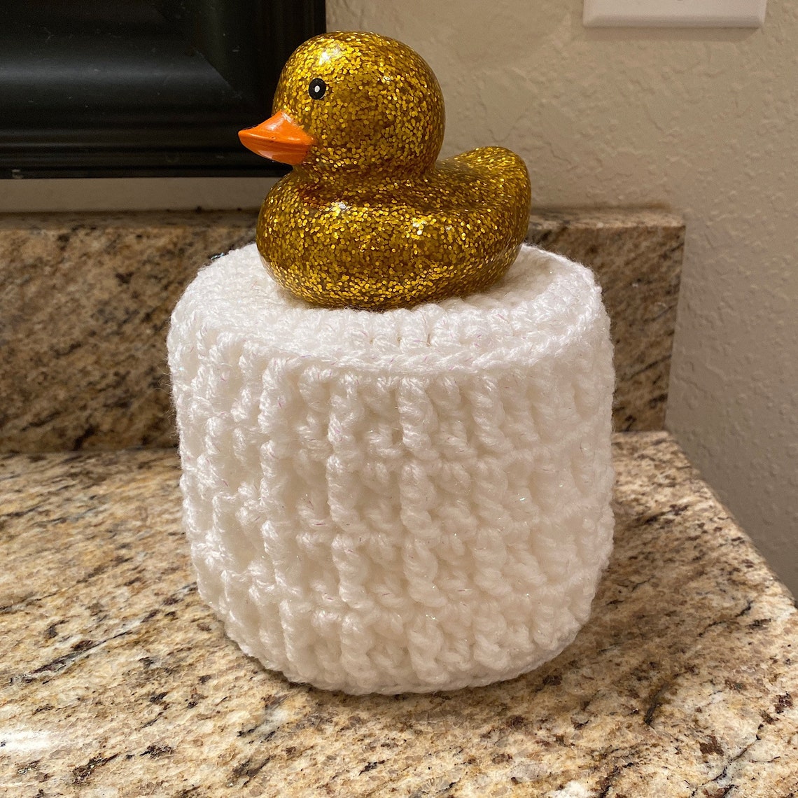 Glitter Rubber Duck Toilet Paper Roll Cover Rubber Duck | Etsy