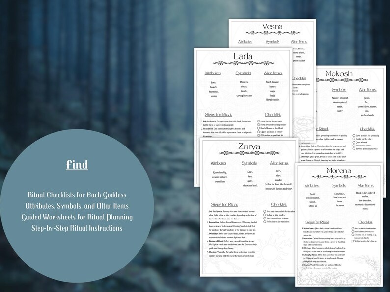 Slavic Witchcraft Bundle: Complete Book and Ritual Workbook for Goddess ...