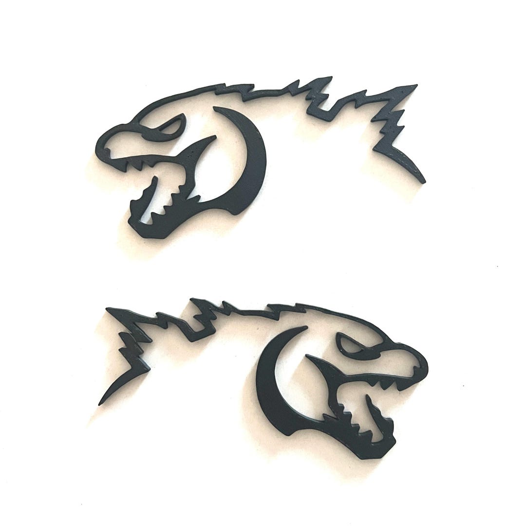 Gyattzilla Badge Godzilla Inspired Emblem for Car Truck Motorcycle RV ...
